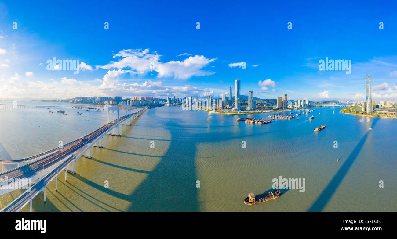 Aerial Scenery of Zhuhai and Macau Bay in China Stock Photo - Alamy