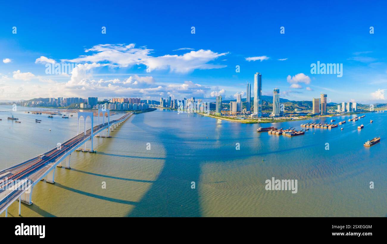 Aerial Scenery of Zhuhai and Macau Bay in China Stock Photo - Alamy