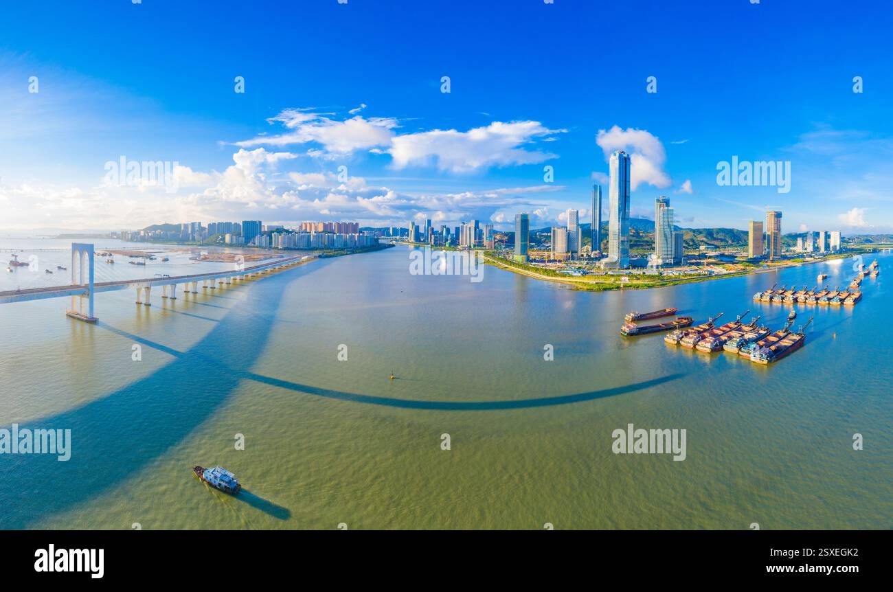 Aerial Scenery of Zhuhai and Macau Bay in China Stock Photo - Alamy