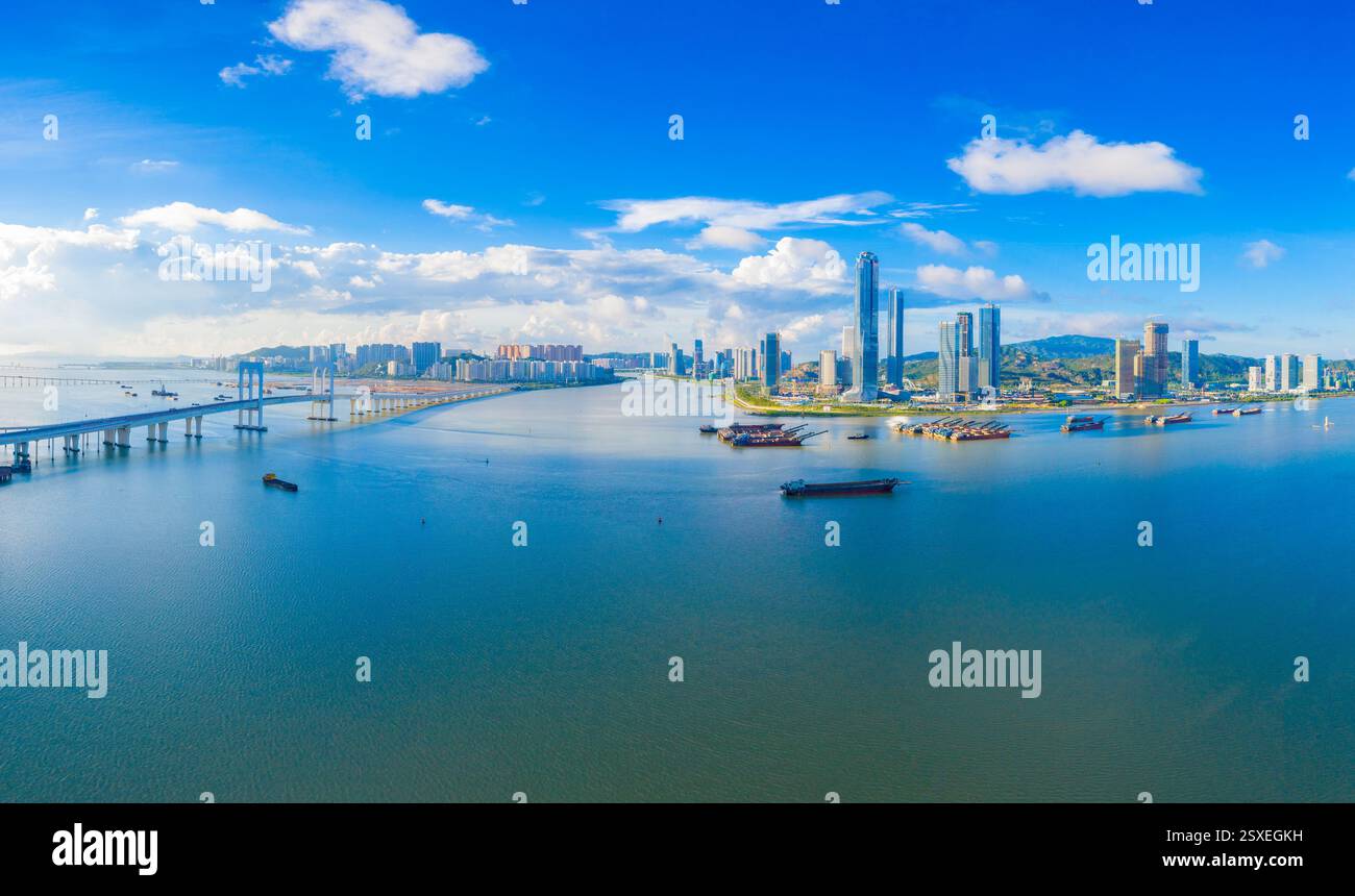 Aerial Scenery of Zhuhai and Macau Bay in China Stock Photo - Alamy