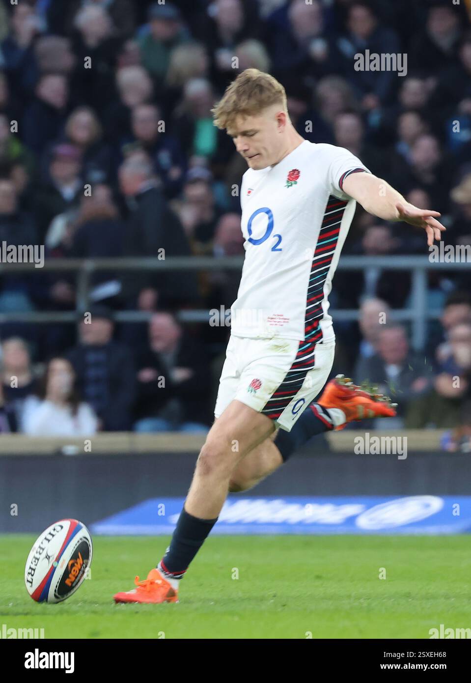England's Fin Smith(Northampton Saints) in action during The Calcutta ...