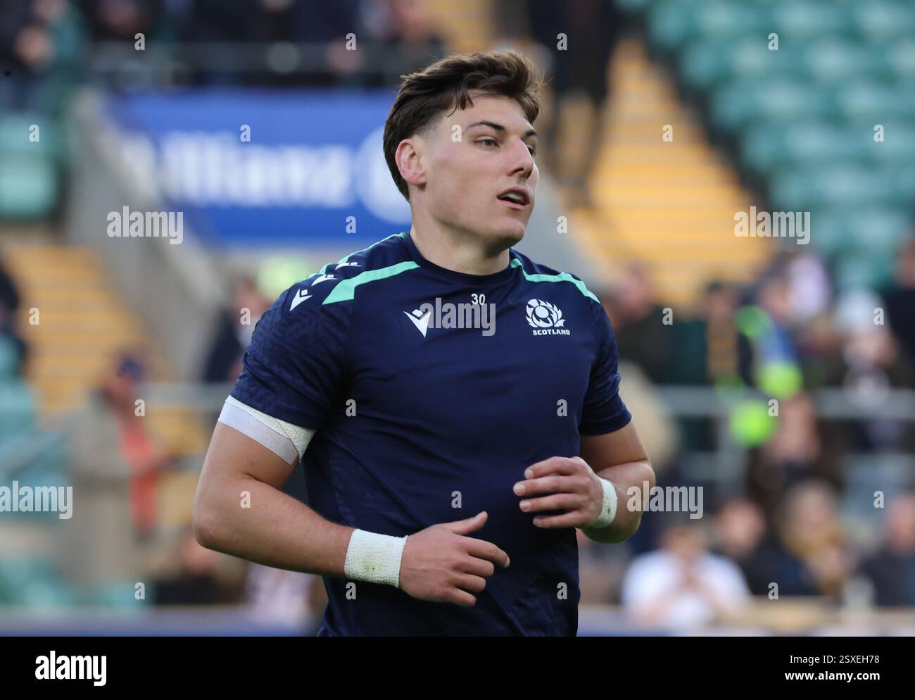 Tom Jordan(Glasgow Warriors) of Scotland before kick off during The ...