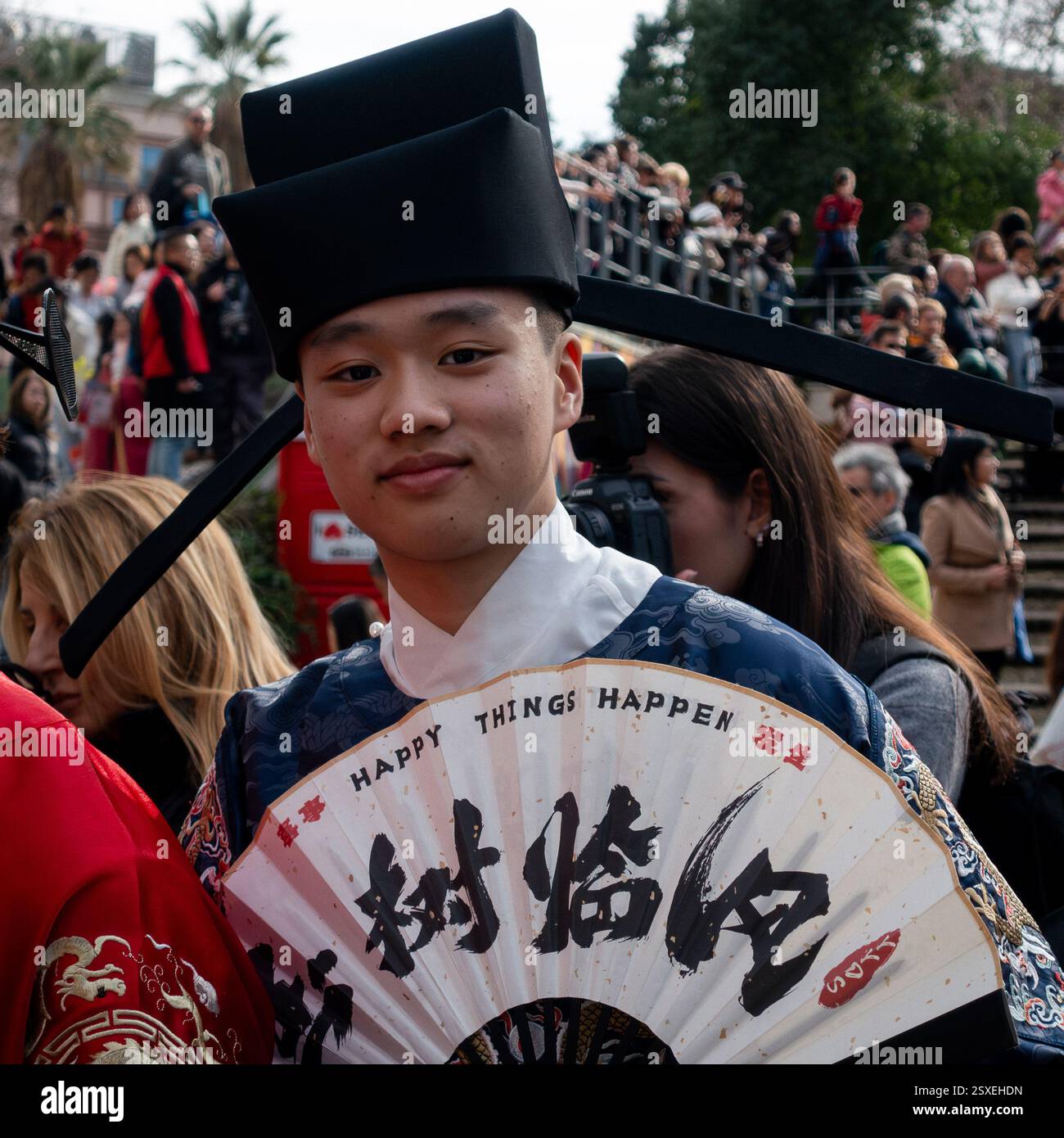 Italy, Rome, Piazza Vittorio: portraits of Chinese boy in traditional ...