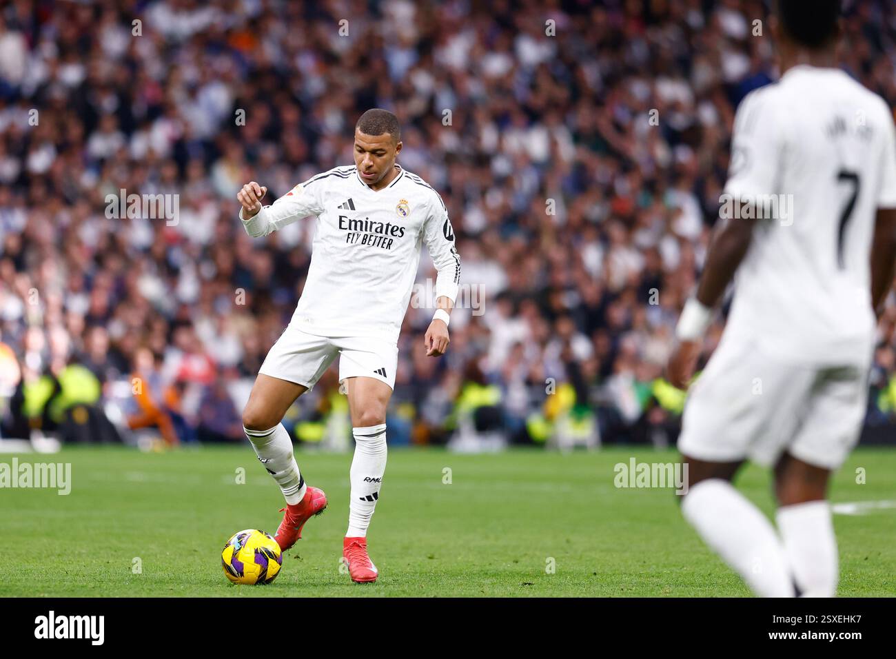 Kylian Mbappe of Real Madrid during the Spanish championship La Liga ...