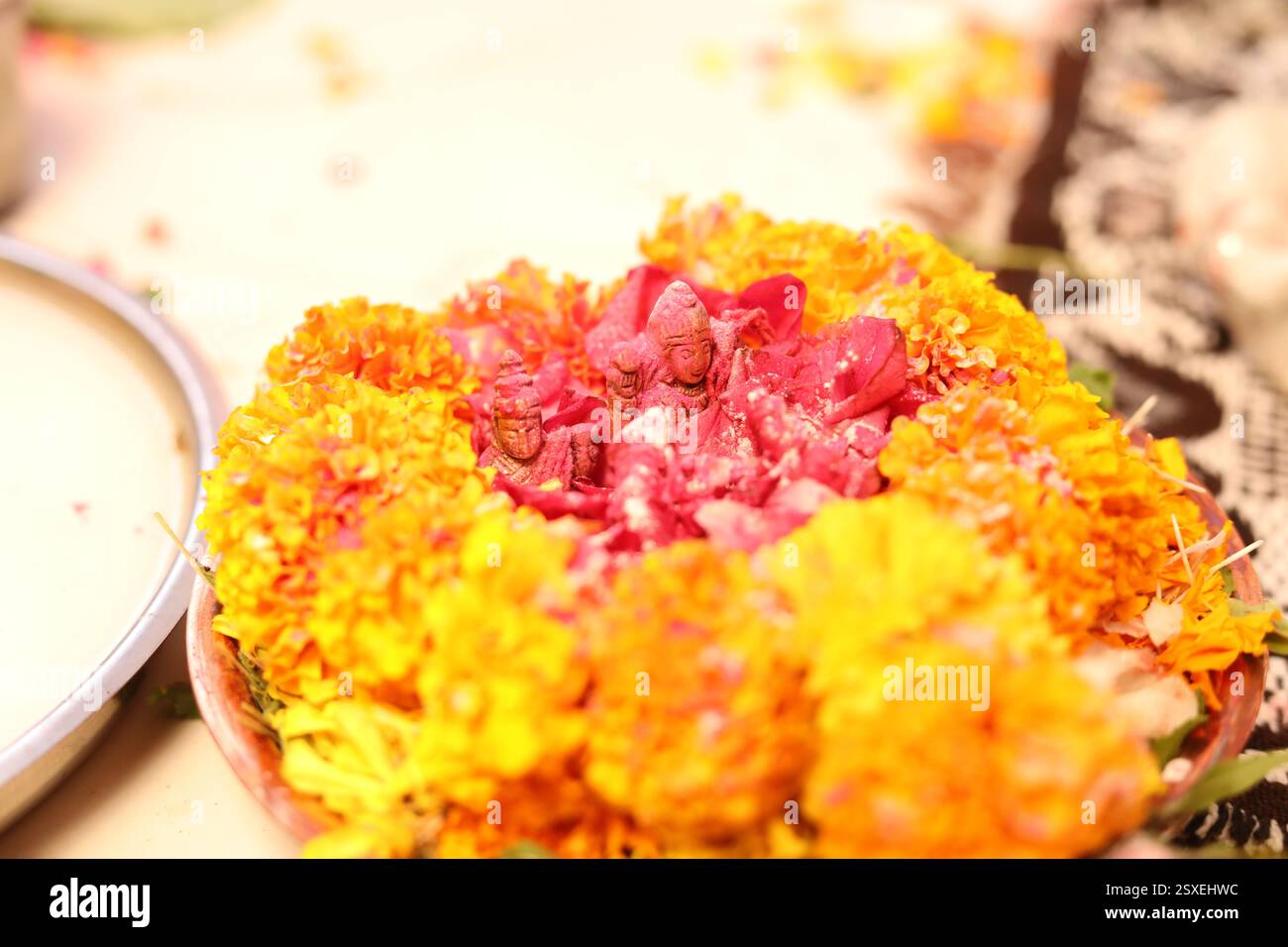 Indian Hindu Traditional Pooja Its Call Satya Narayan Pooja Photography ...