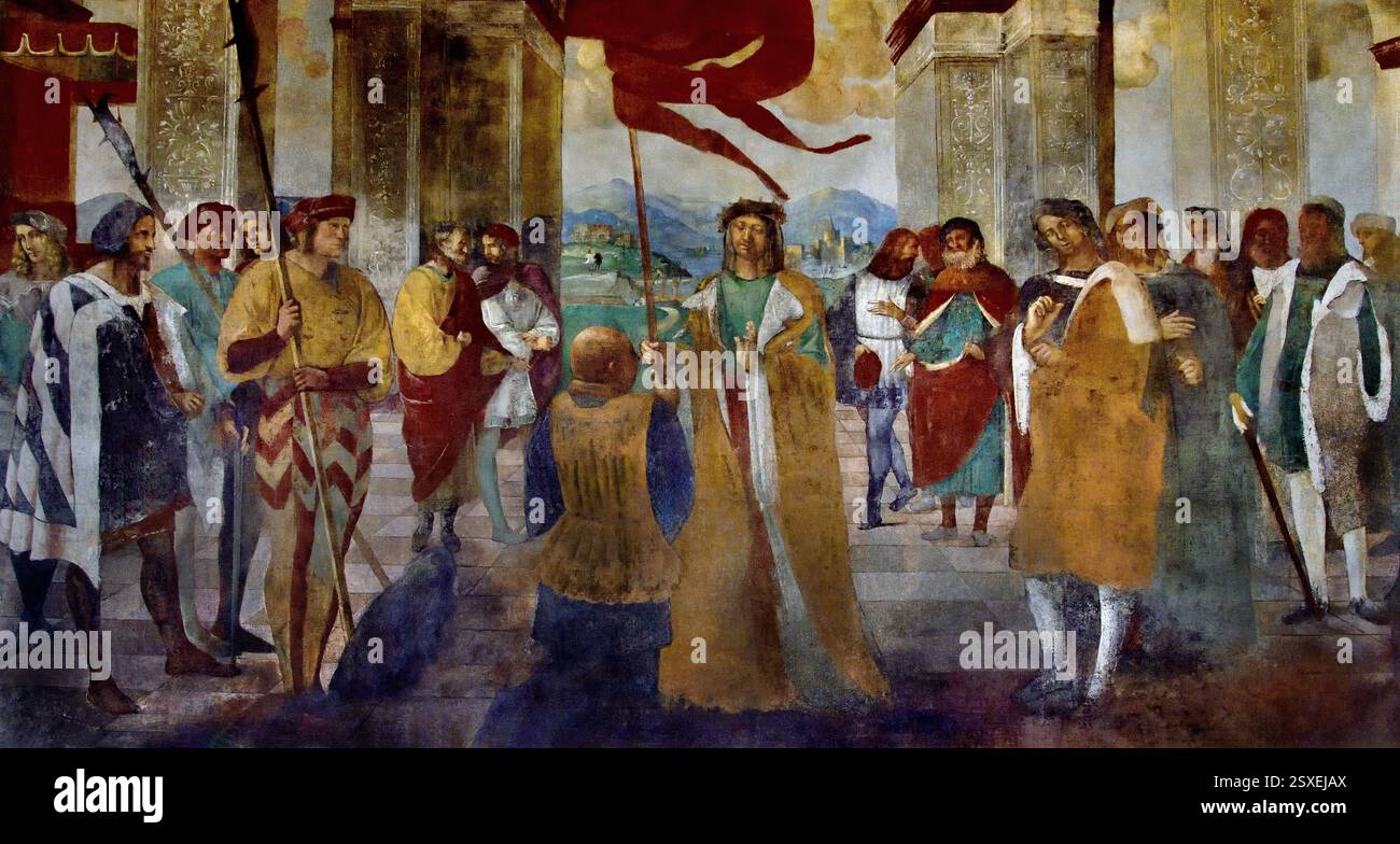 Alfons II King of Naples Handing over a Banner to Niccolò Orsini 1508 ...