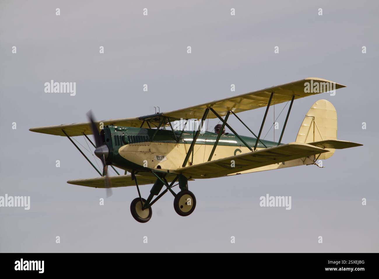 Parnall Elf, aeroplane in flight Stock Photo - Alamy