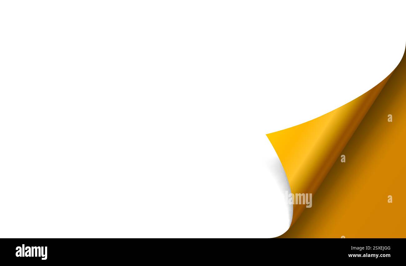 Folded corner of the sheet, colored paper options. Vector Stock Vector ...