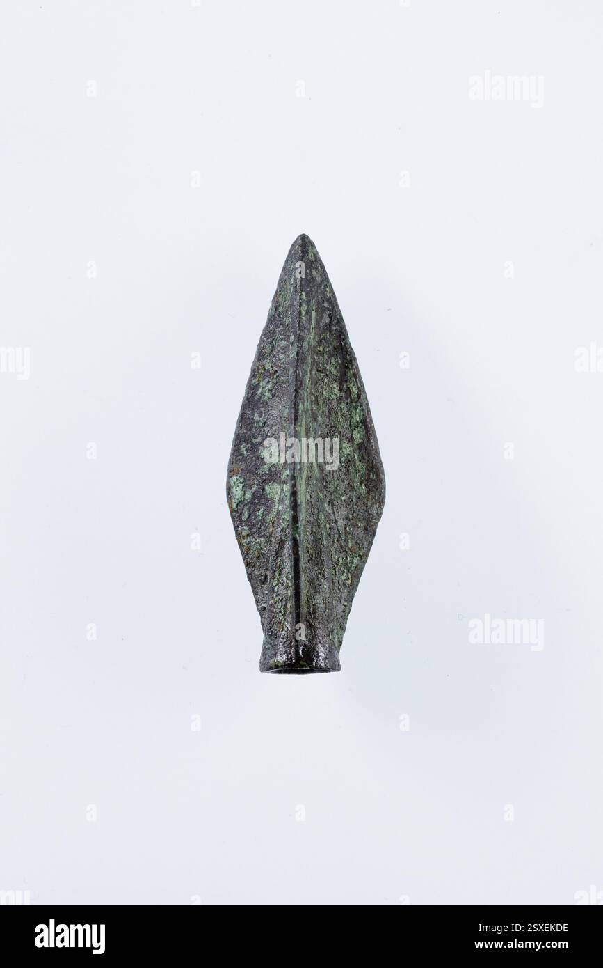 A Late Period arrow point made from bronze or copper alloy, dating back ...