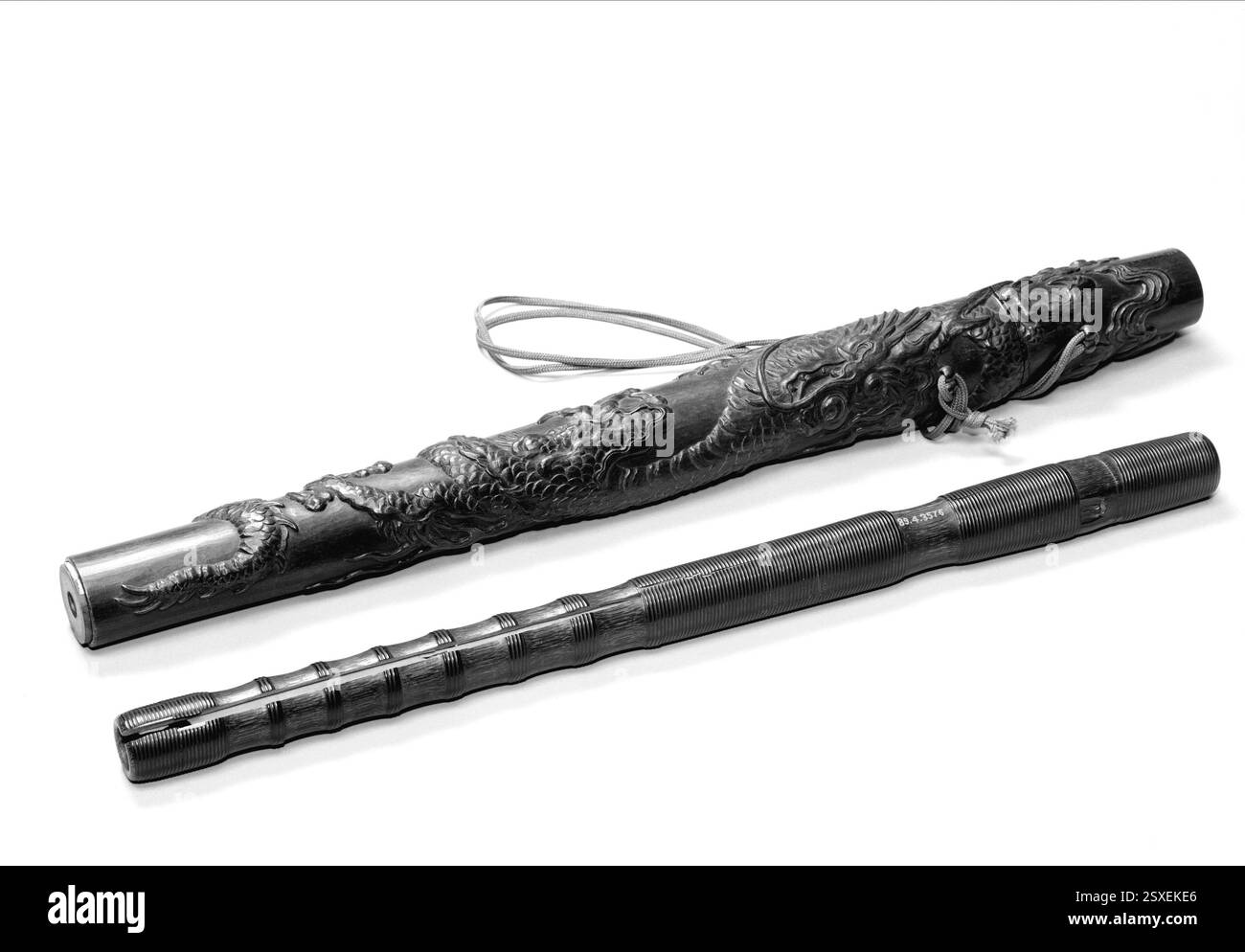 This 19th-century Japanese ryuteki, a bamboo flute wrapped with cherry ...