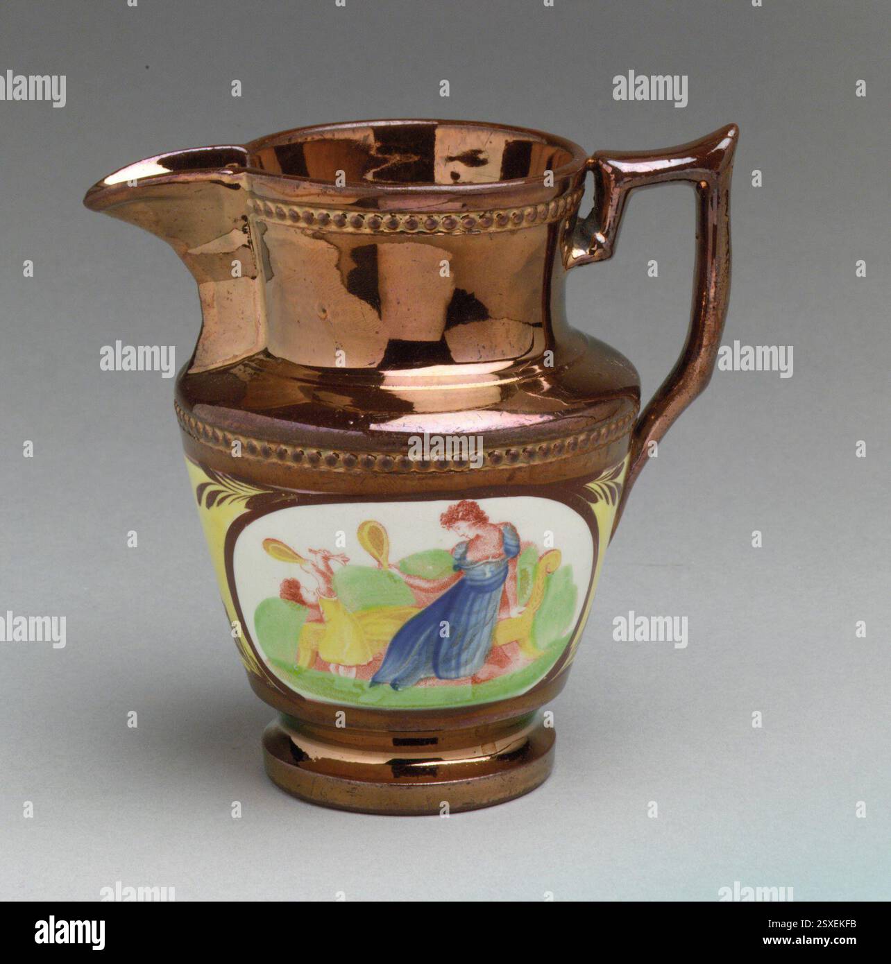 This British jug from the 19th century displays the characteristic ...