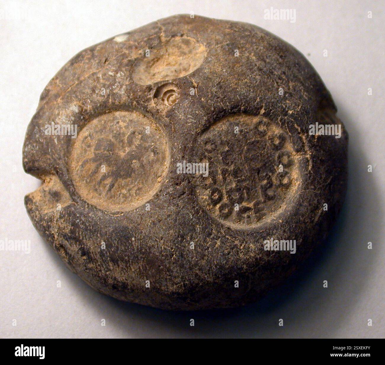 Sasanian bulla, an ancient seal or ornament from the Sasanian Empire ...