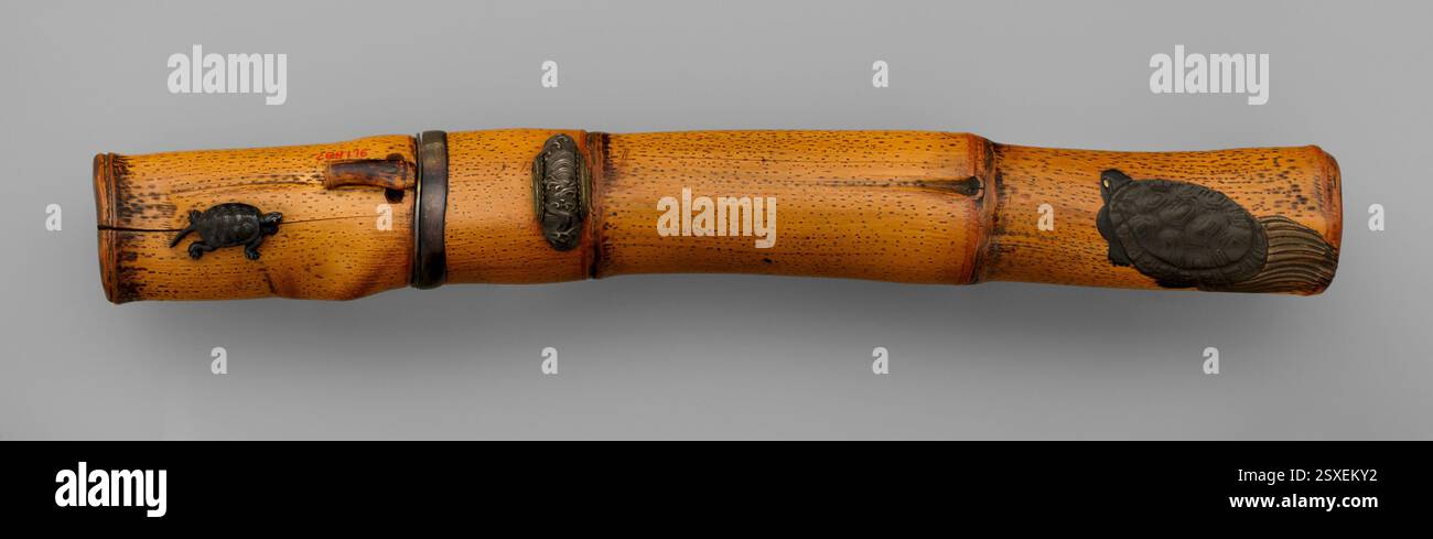 This tantō dagger, believed to date from the 16th century, is paired ...