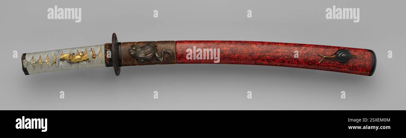 Blade and mounting for a short sword (Wakizashi), Japanese, 17th ...