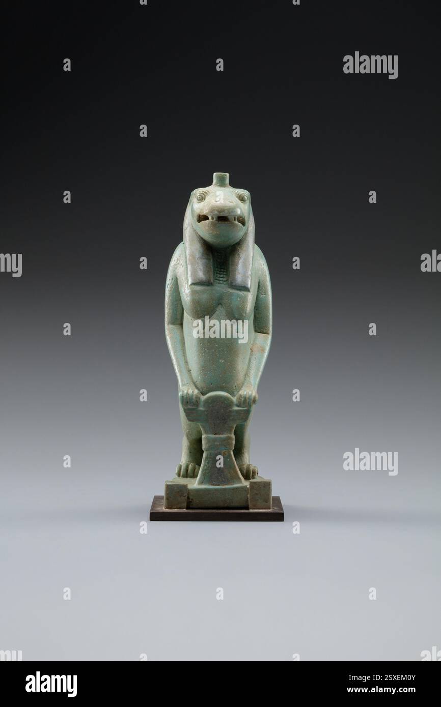 A small statuette of Taweret, the Egyptian goddess of fertility, from ...