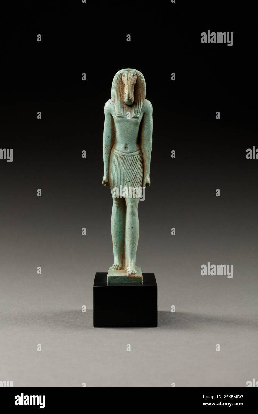 A faience figurine of the god Thoth from the Late Period of ancient ...