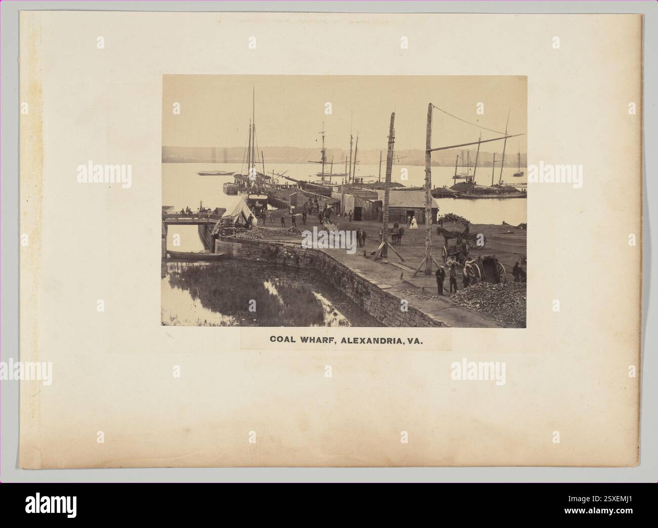 Photograph of the coal wharf in Alexandria, Virginia, taken by Andrew ...
