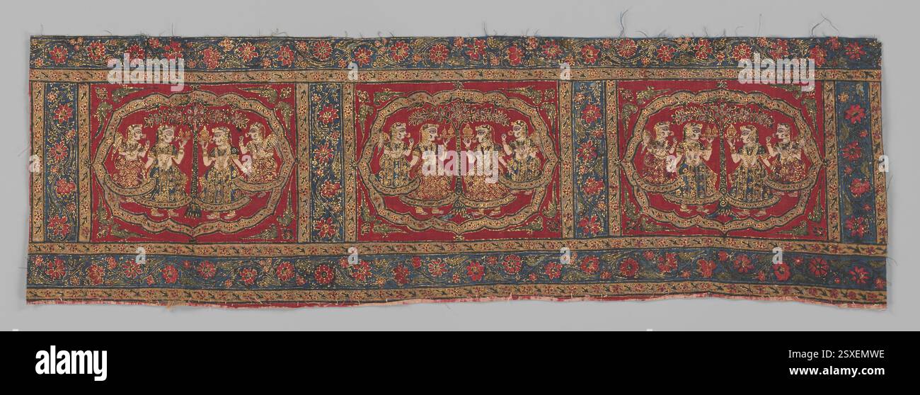 The Gopis celebrating Krishna, India, Western Deccan, 1800–25, border ...