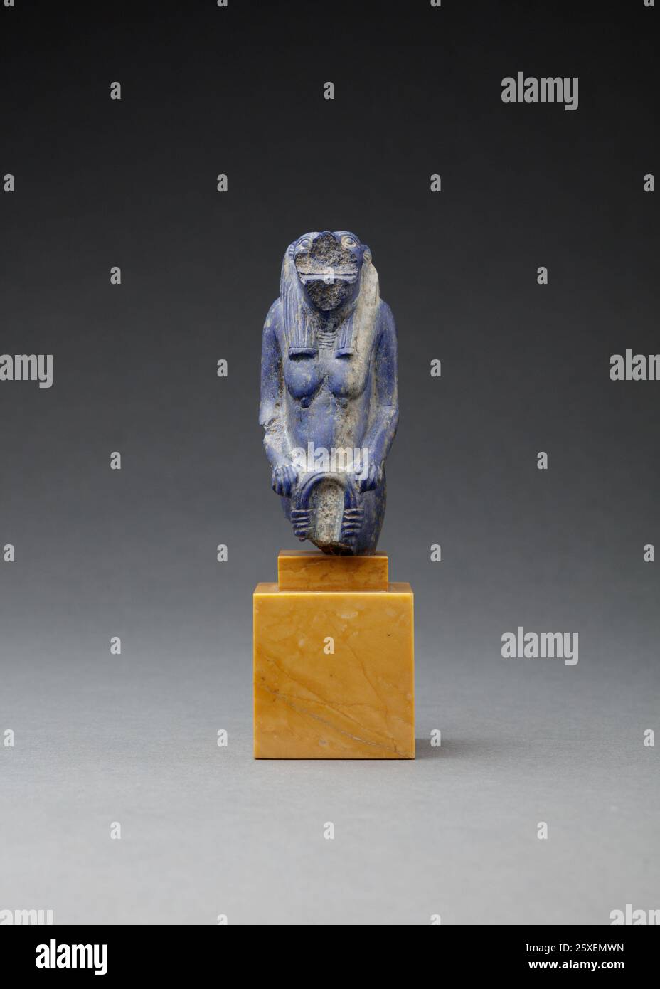 A fragment of a hippo goddess figurine carved from lapis lazuli, dating ...