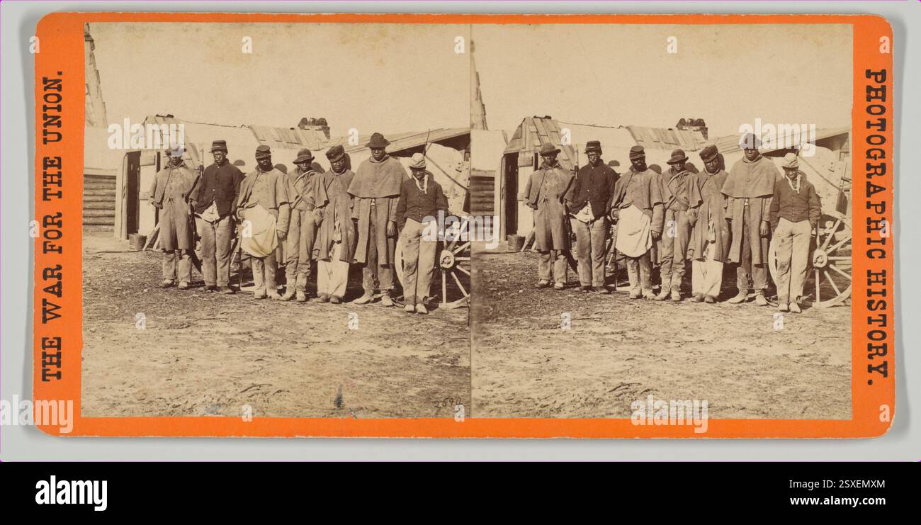 This 1864 albumen silver print shows African American teamsters working ...