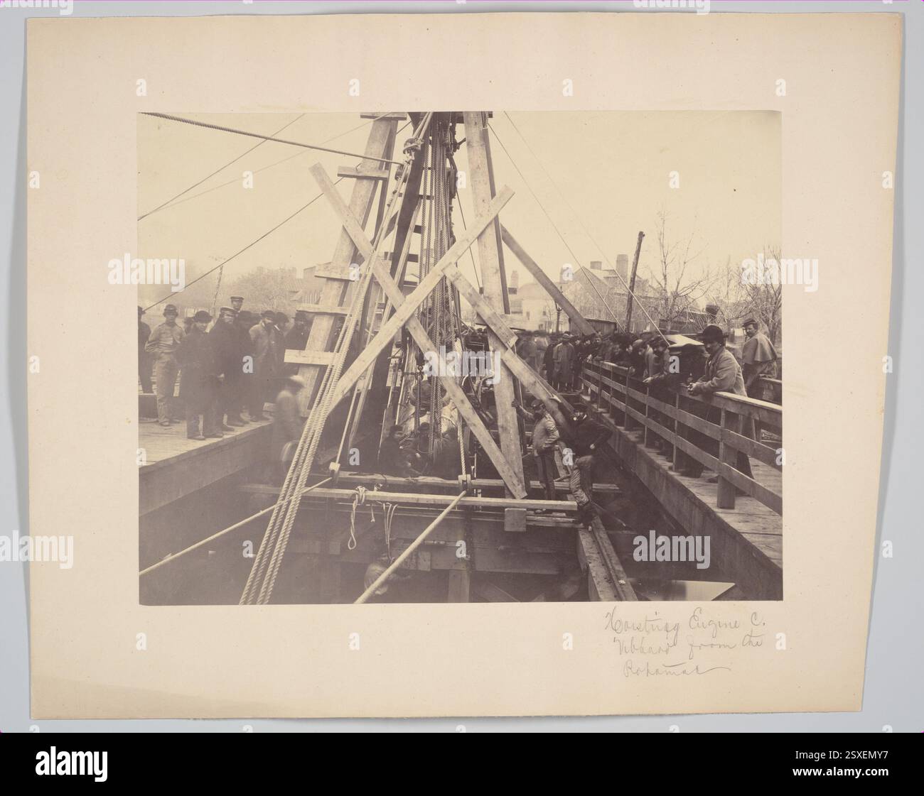 Lifting engine 'Vibbard' photographed by Andrew Joseph Russell in March ...