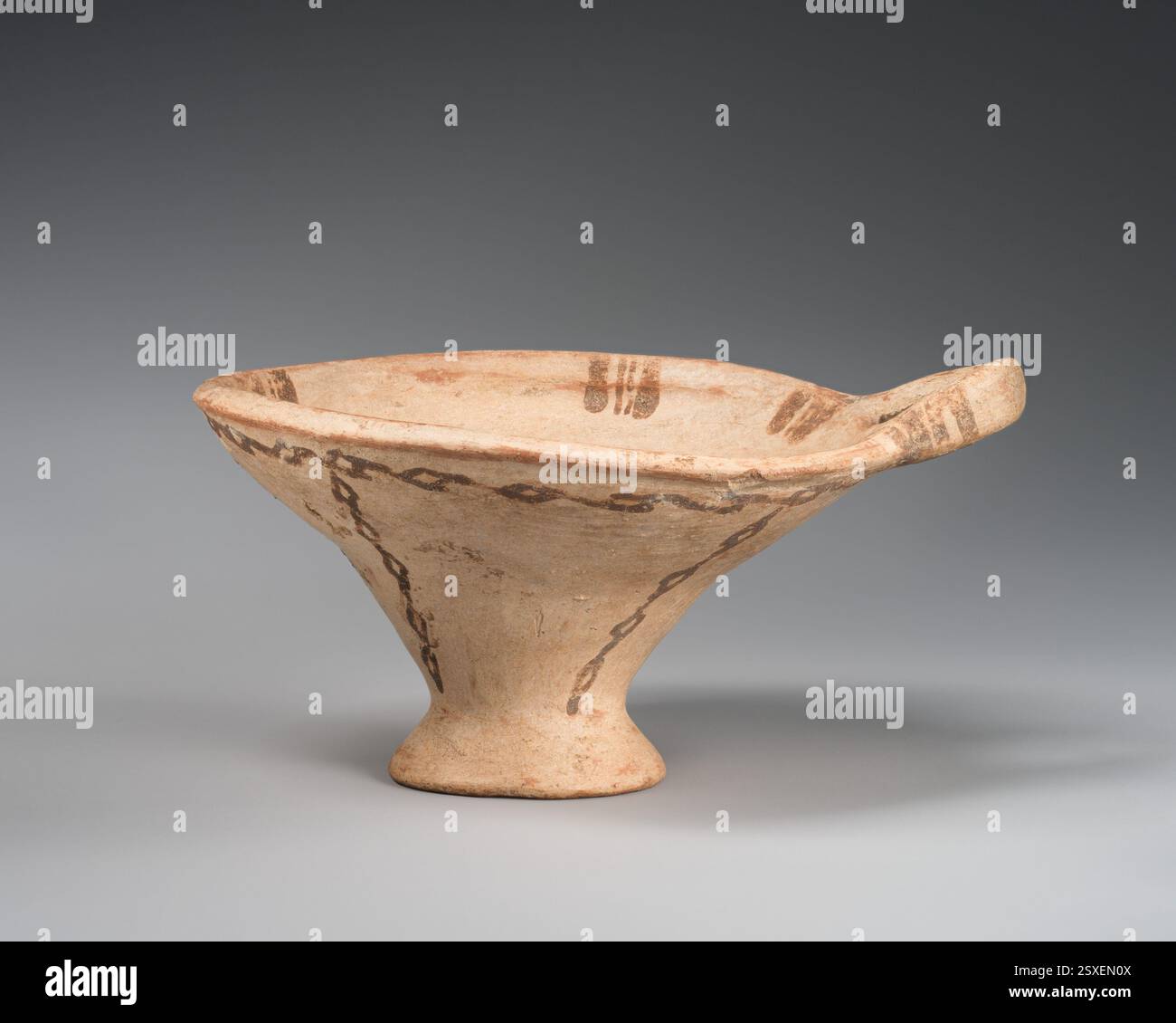 Terracotta bowl, Cypriot, ca. 1450–1200 BCE. This bowl features a ...