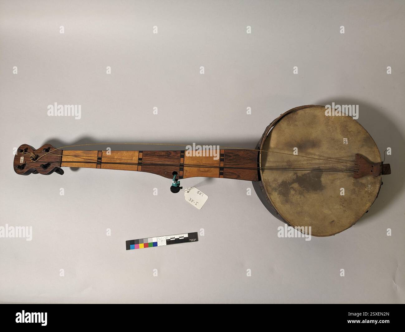 A banjo from the 1850s, reflecting the craftsmanship and design of ...