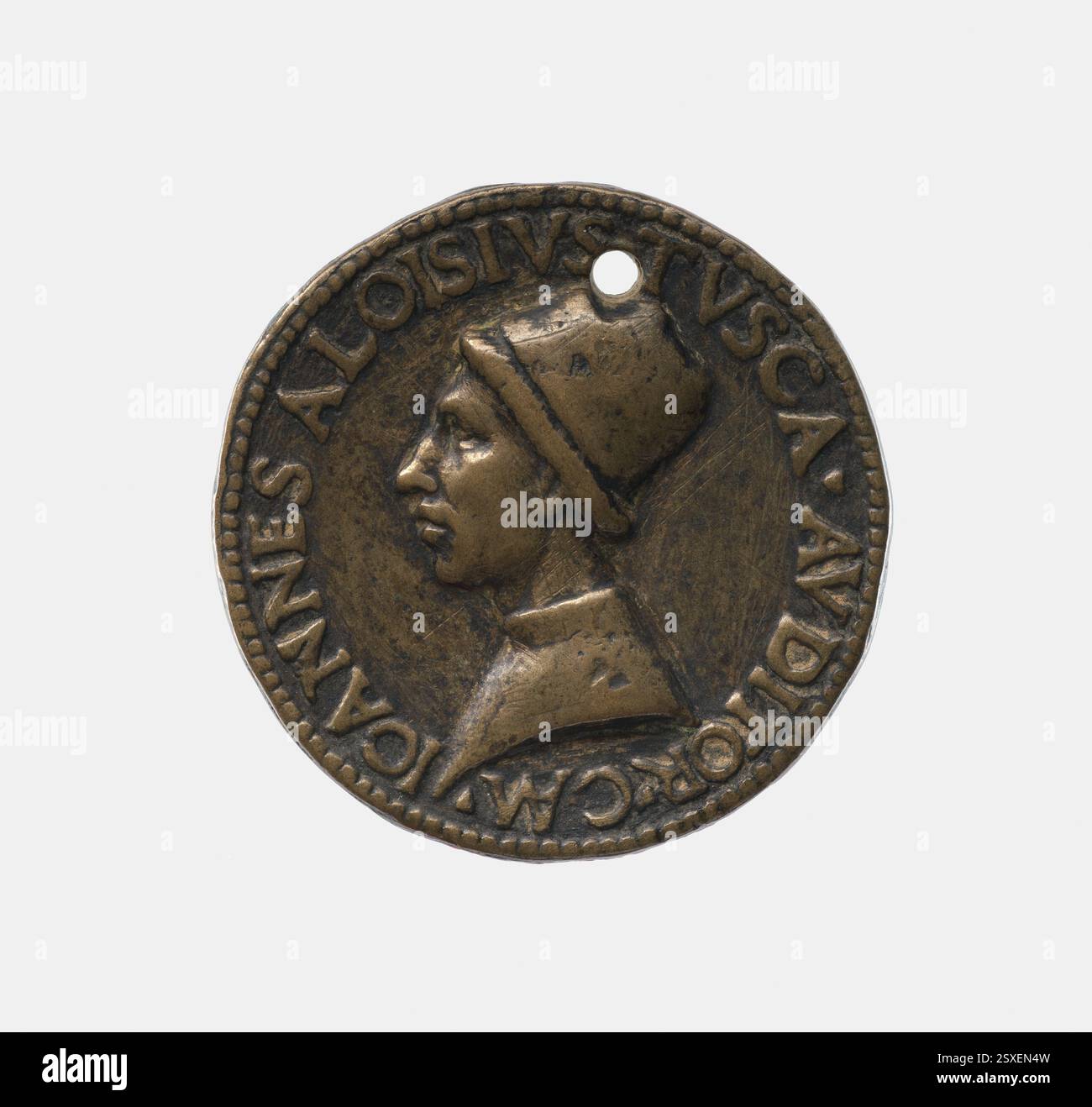 A bronze medal by Giovanni Alvise Toscani, created in the late 15th ...