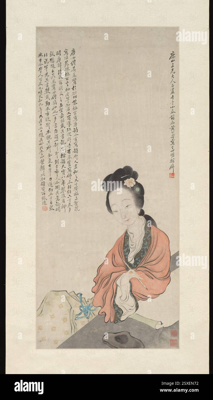 This painting by Huang Shanshou, created in 1882, portrays an immortal ...