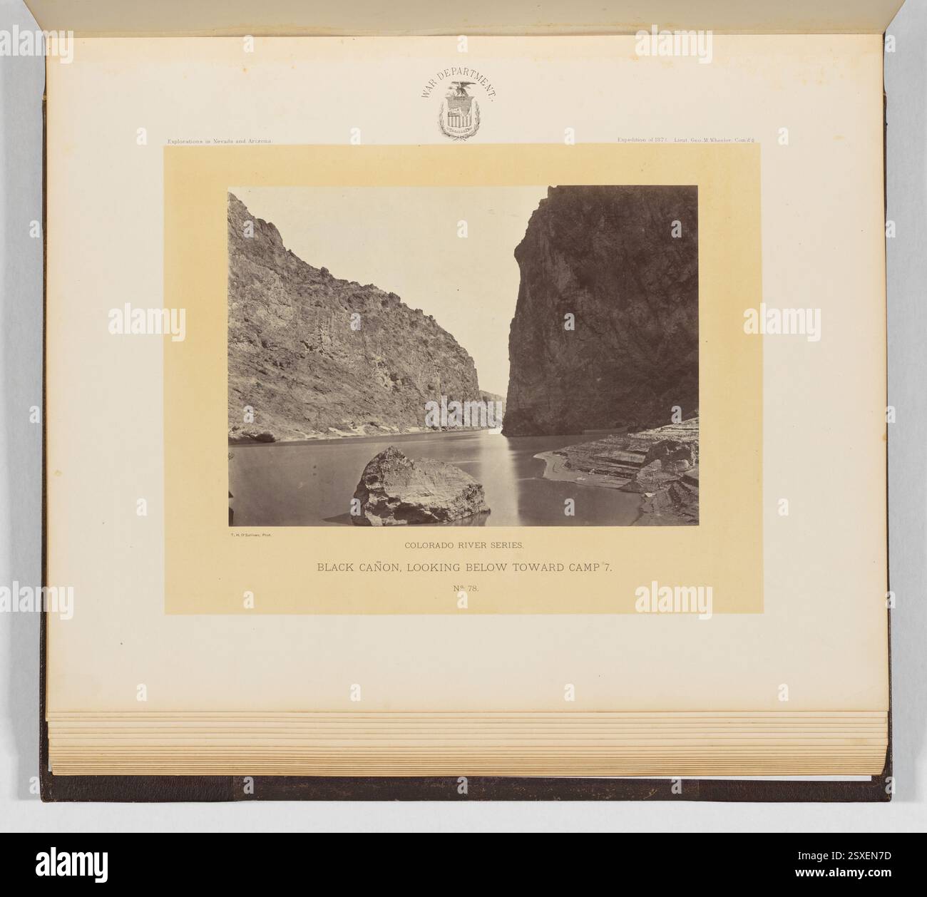 This 1871 photograph by Timothy H. O'Sullivan presents the view from ...