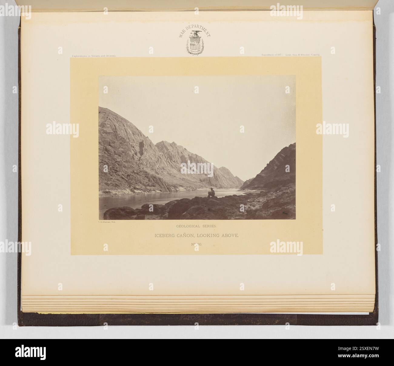 Timothy H. O'Sullivan's 1871 albumen silver print presents a view ...
