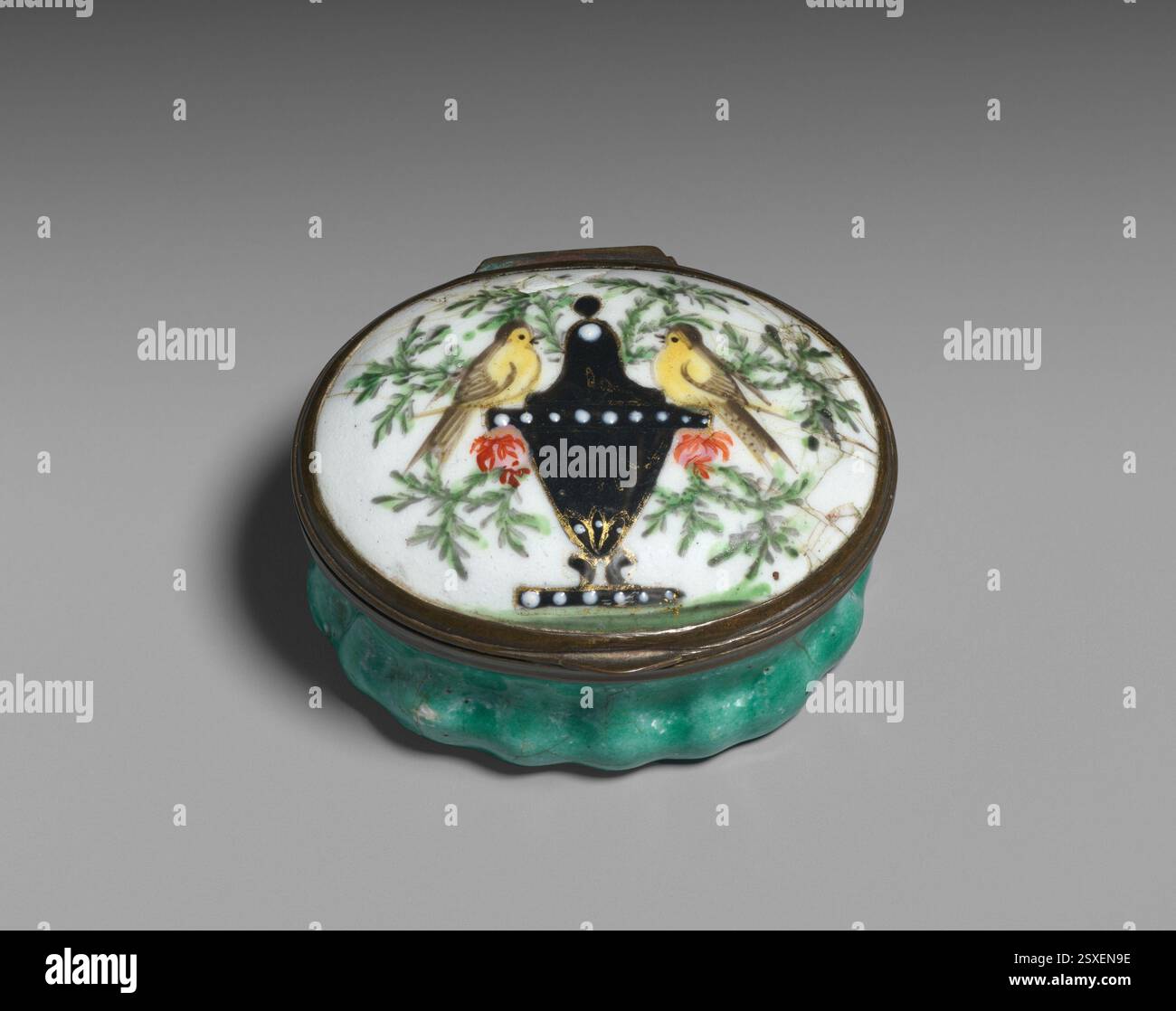 Patch box, British, second half of the 18th century, enamel on copper ...