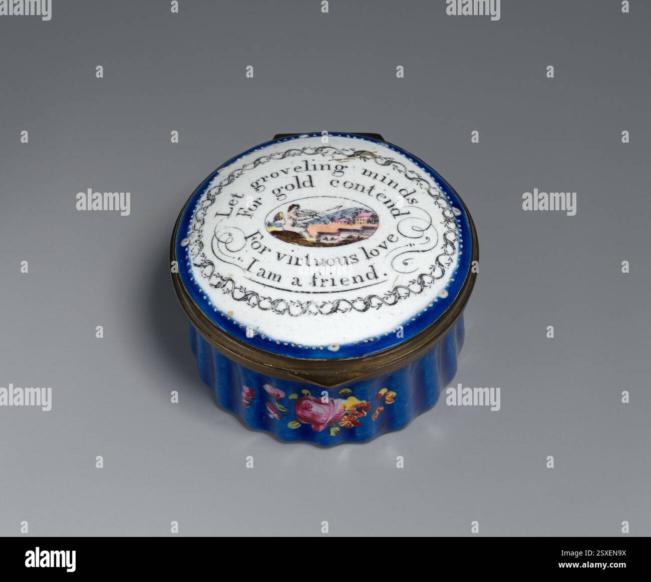 Patch box, British, second half of the 18th century. Enamel on copper ...