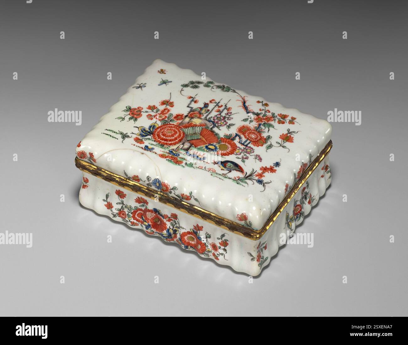 Snuffbox, British, second half of the 18th century, enamel on copper ...