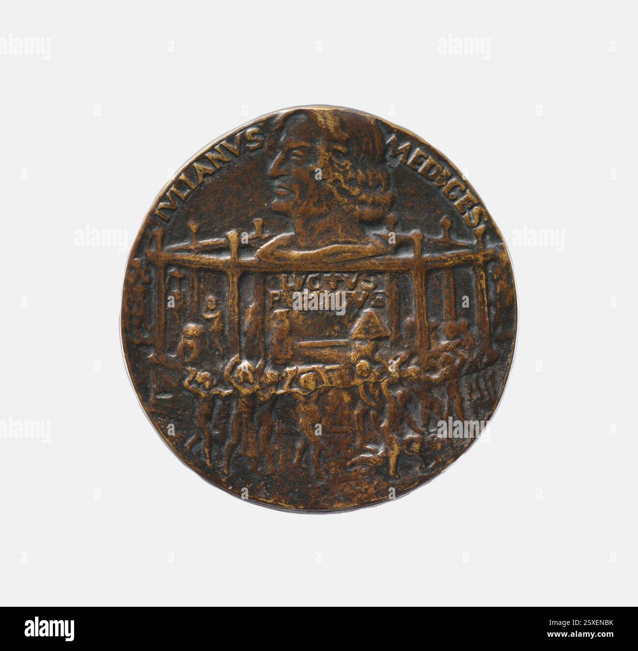 This bronze medal, created by Bertoldo di Giovanni in 1478 ...
