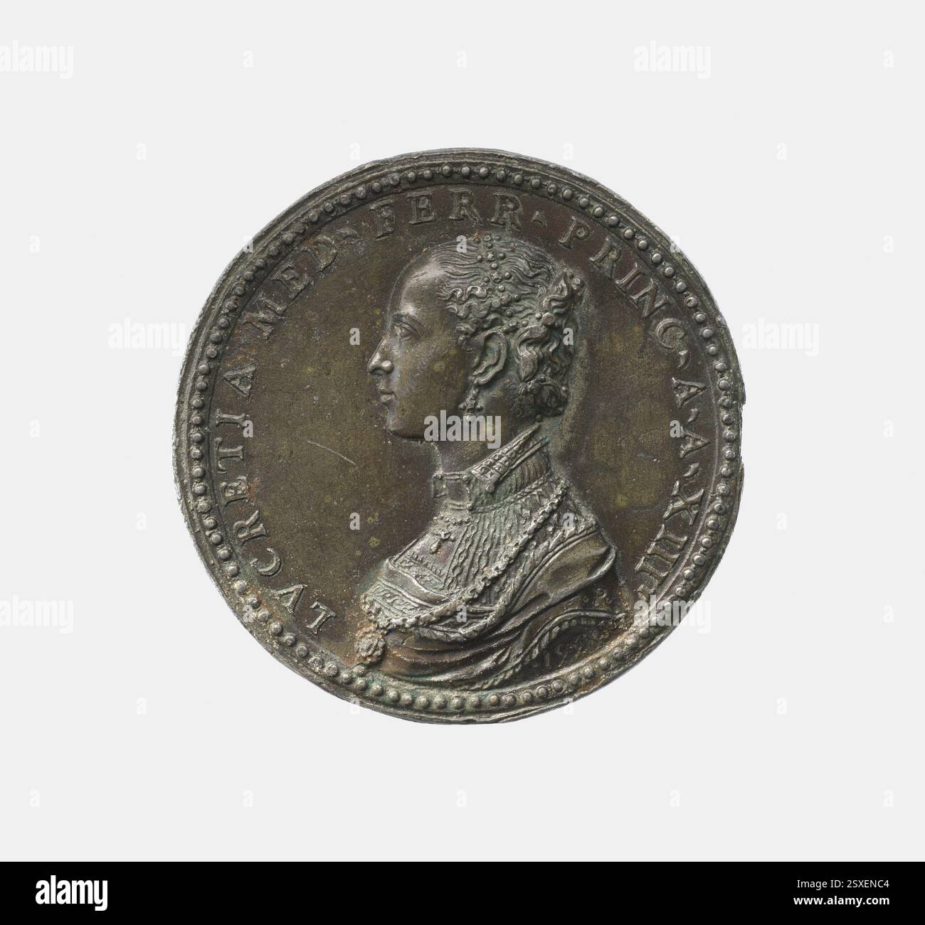 This lead medal, created by Pastorino di Giovan Michele de' Pastorini ...