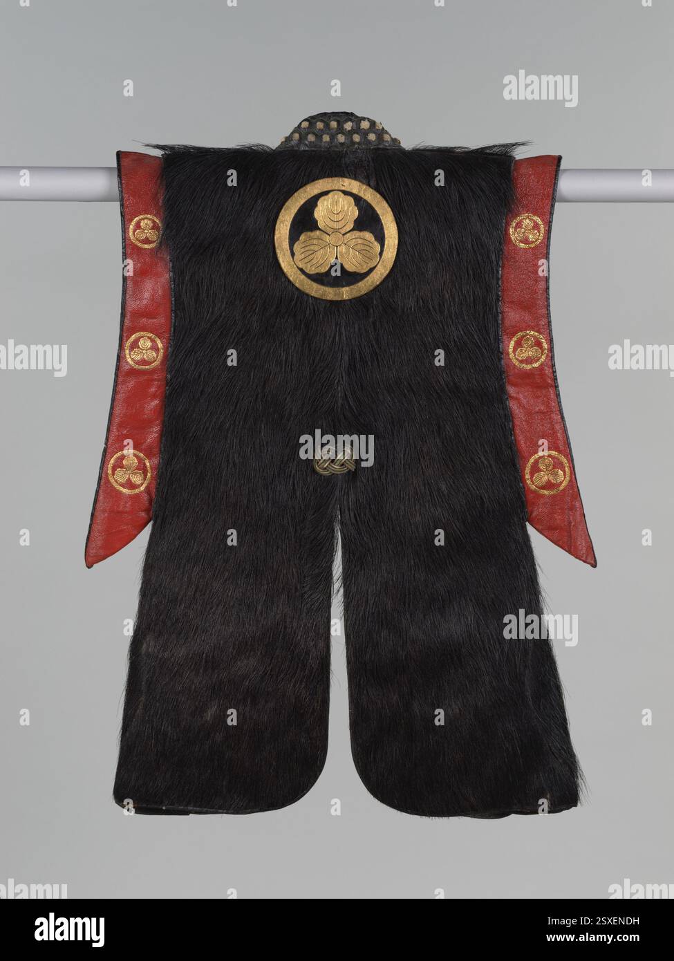 A luxurious 18th-century Japanese battle surcoat made from black bear ...