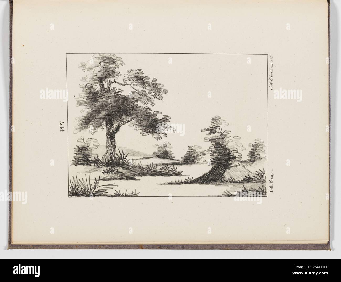 Elements of Landscape Drawing by James Arthur Cleveland, 1839, a book ...