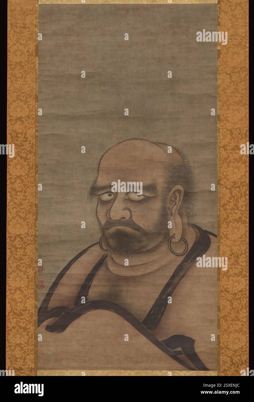Bodhidharma in Red Robes Kano Masanobu ???? Japanese late 15th century ...