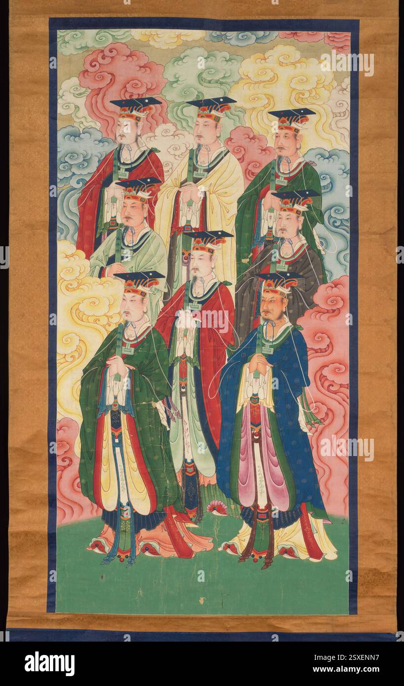 The 'Eight Heavenly Emperors' painting by an unidentified artist from ...