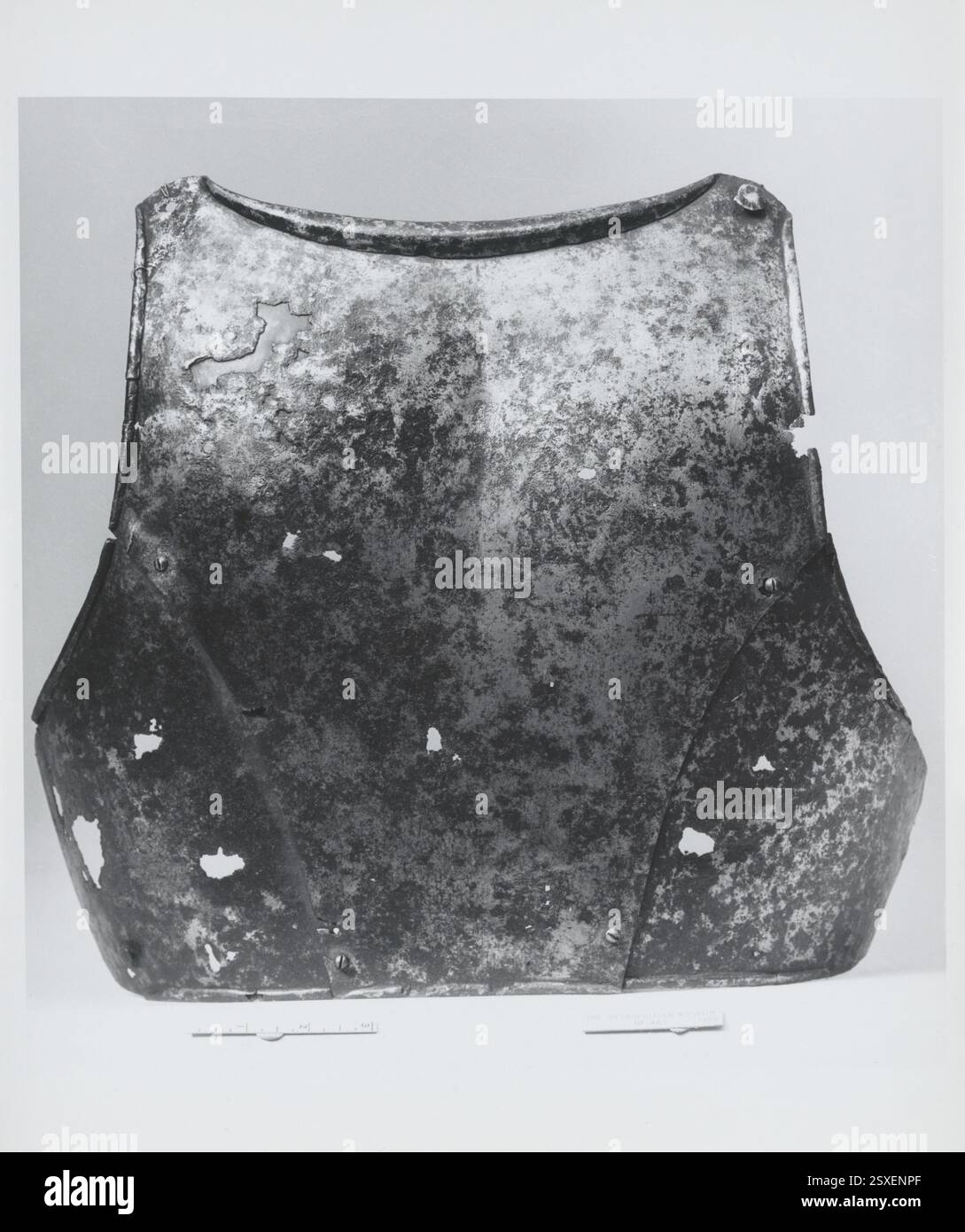 Backplate, Italian, ca. 1450. Steel and leather backplate, part of a ...