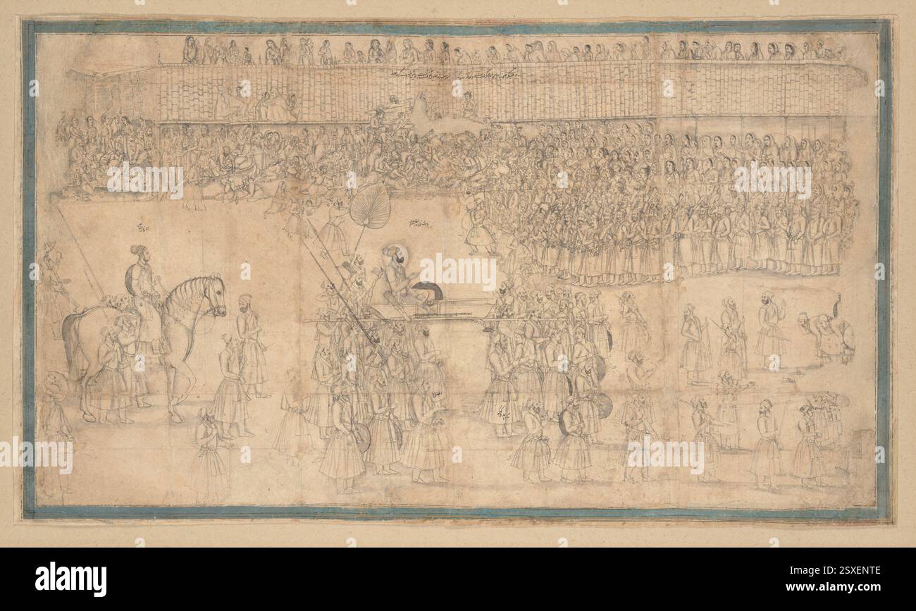 Prince A'zam Shah Enters Ahmedabad, attributed to Chitarman II, ca ...