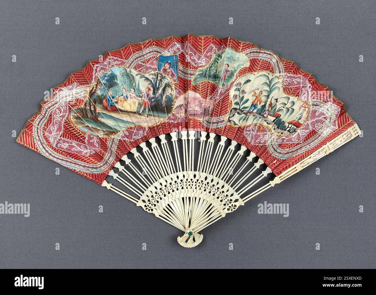 This fan, probably French and dating from the third quarter of the 18th ...