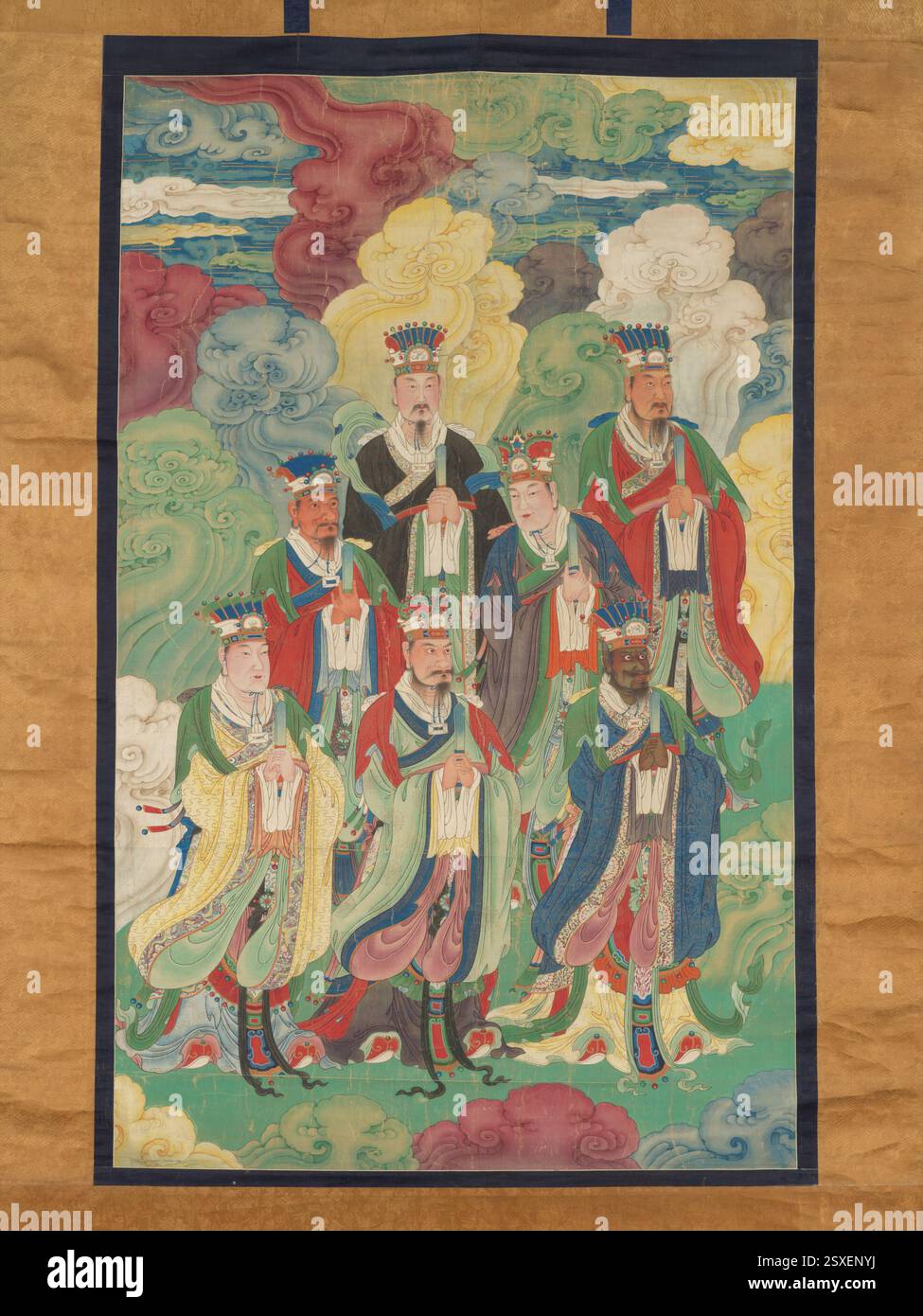 The painting 'Seven Heavenly Emperors', created by an unidentified ...