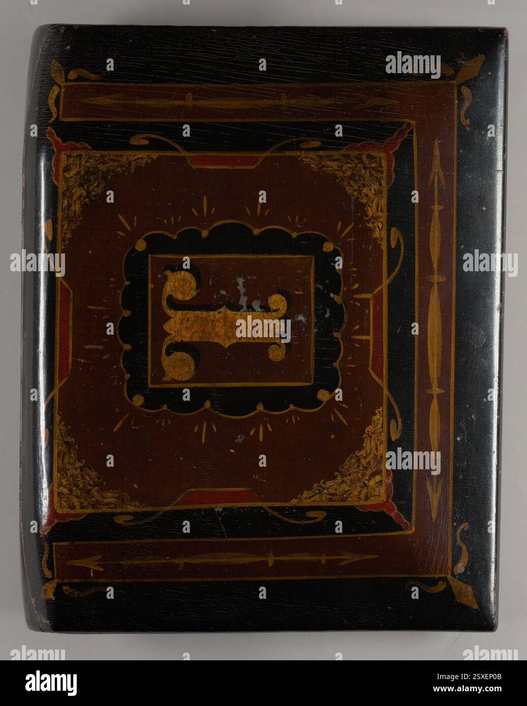 This desk box from the 1800s is designed to resemble a book, with ...