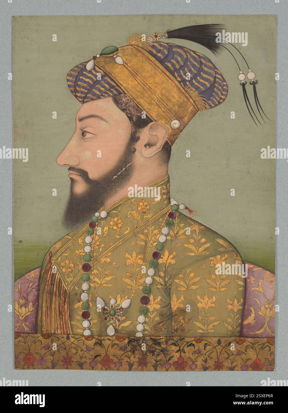 Prince Aurangzeb, ca. 1653–55. This portrait of Prince Aurangzeb ...