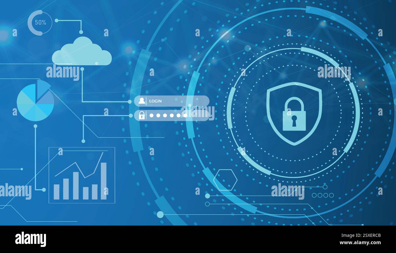 Cyber security effective technology protection Stock Vector Image & Art ...