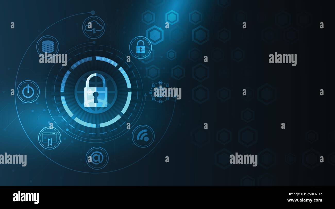 Cyber security effective technology protection Stock Vector Image & Art ...