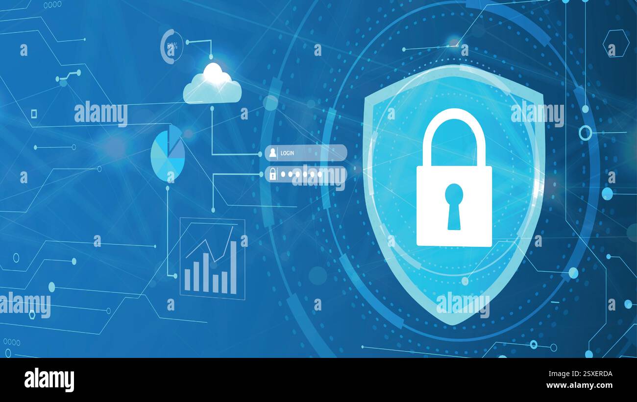 Cyber security effective technology protection Stock Vector Image & Art ...