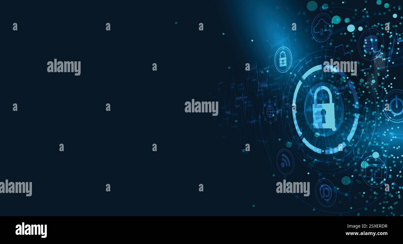 Cyber security effective technology protection Stock Vector Image & Art ...